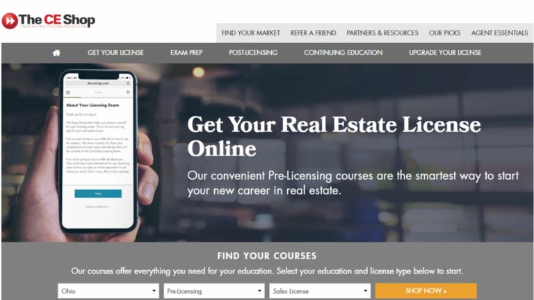 The CE Shop Review (2026) - Real Estate License Wizard